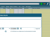 Gestion des bordereaux de prix unitaires