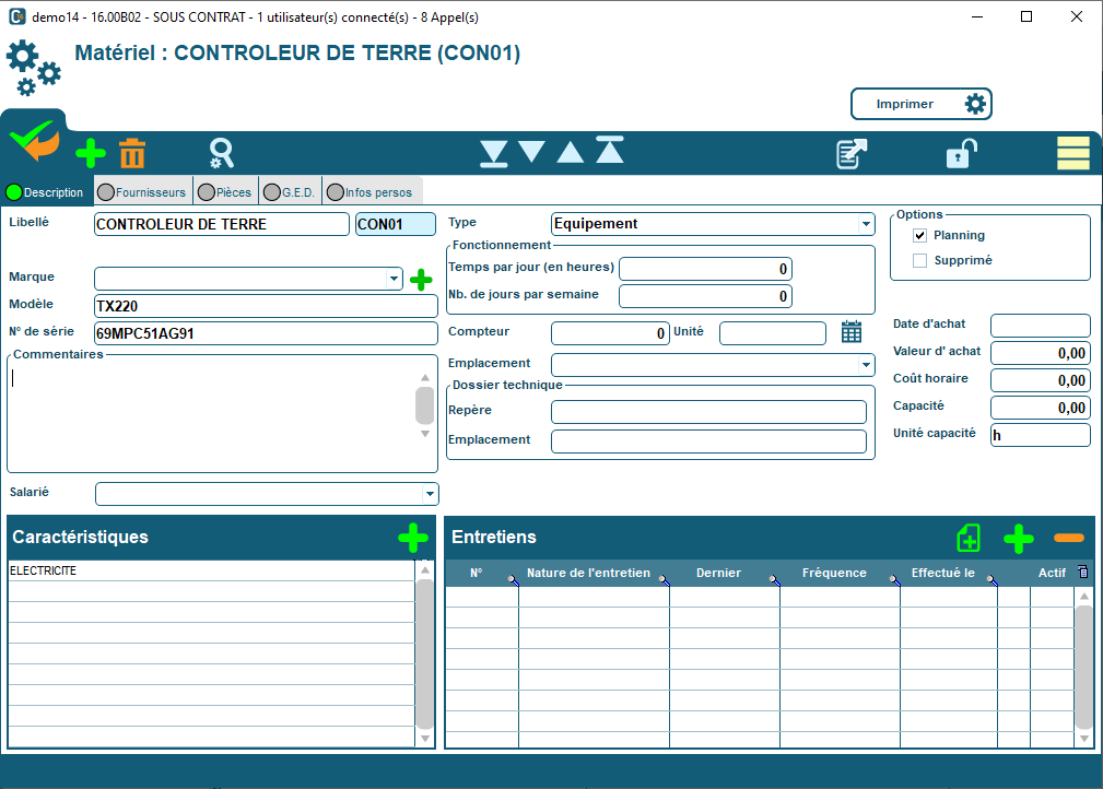 GMAO : la gestion de vos matériels internes intégrés dans Codial