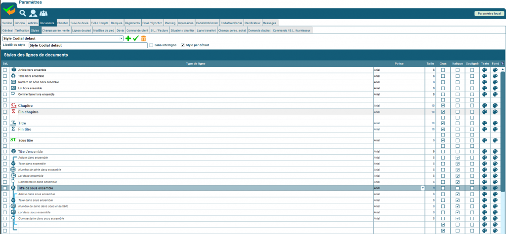 L'application d'un style dans Codial - Mon Partenaire CODIAL